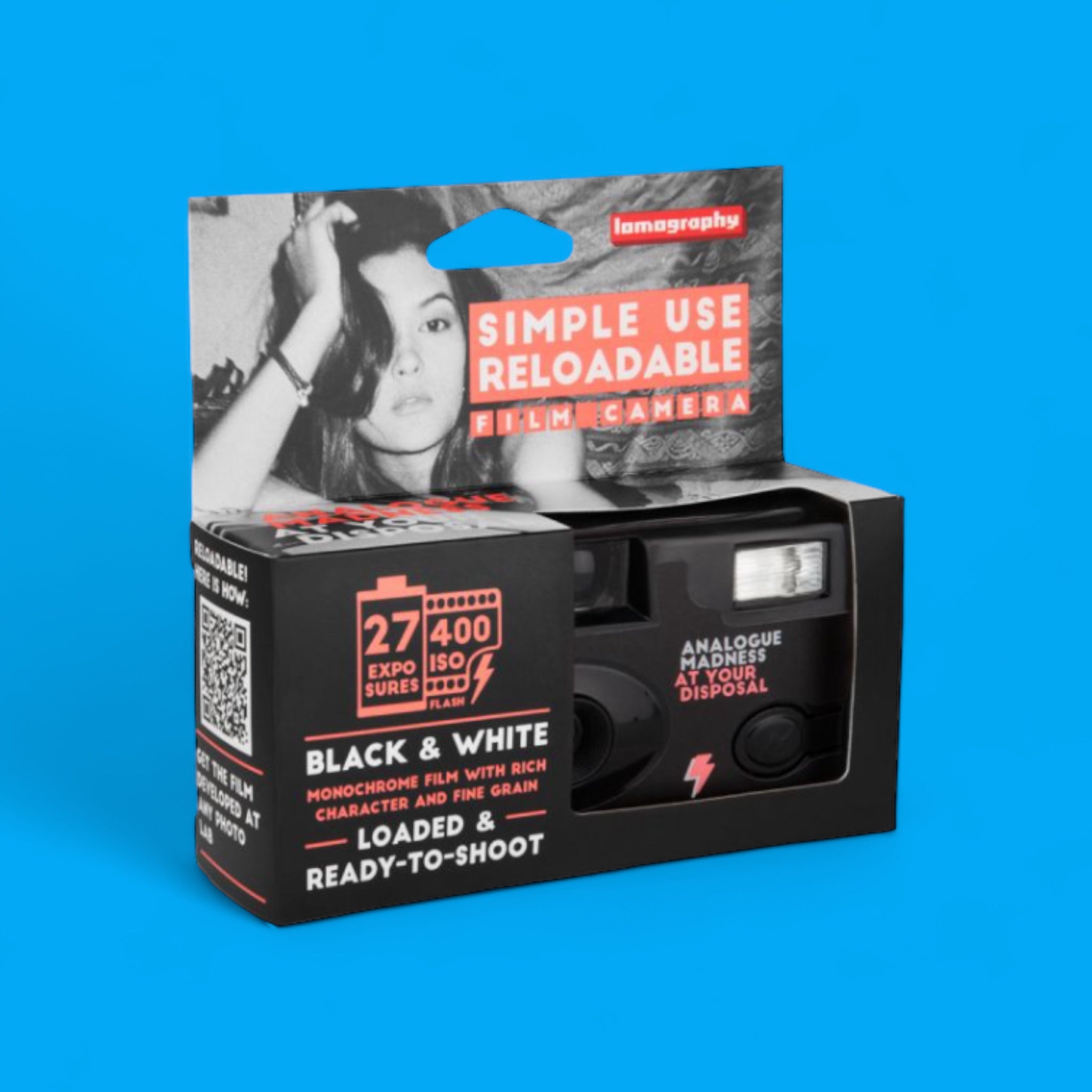 Lomography Reloadable Black and White Film Camera | Hella Kitsch