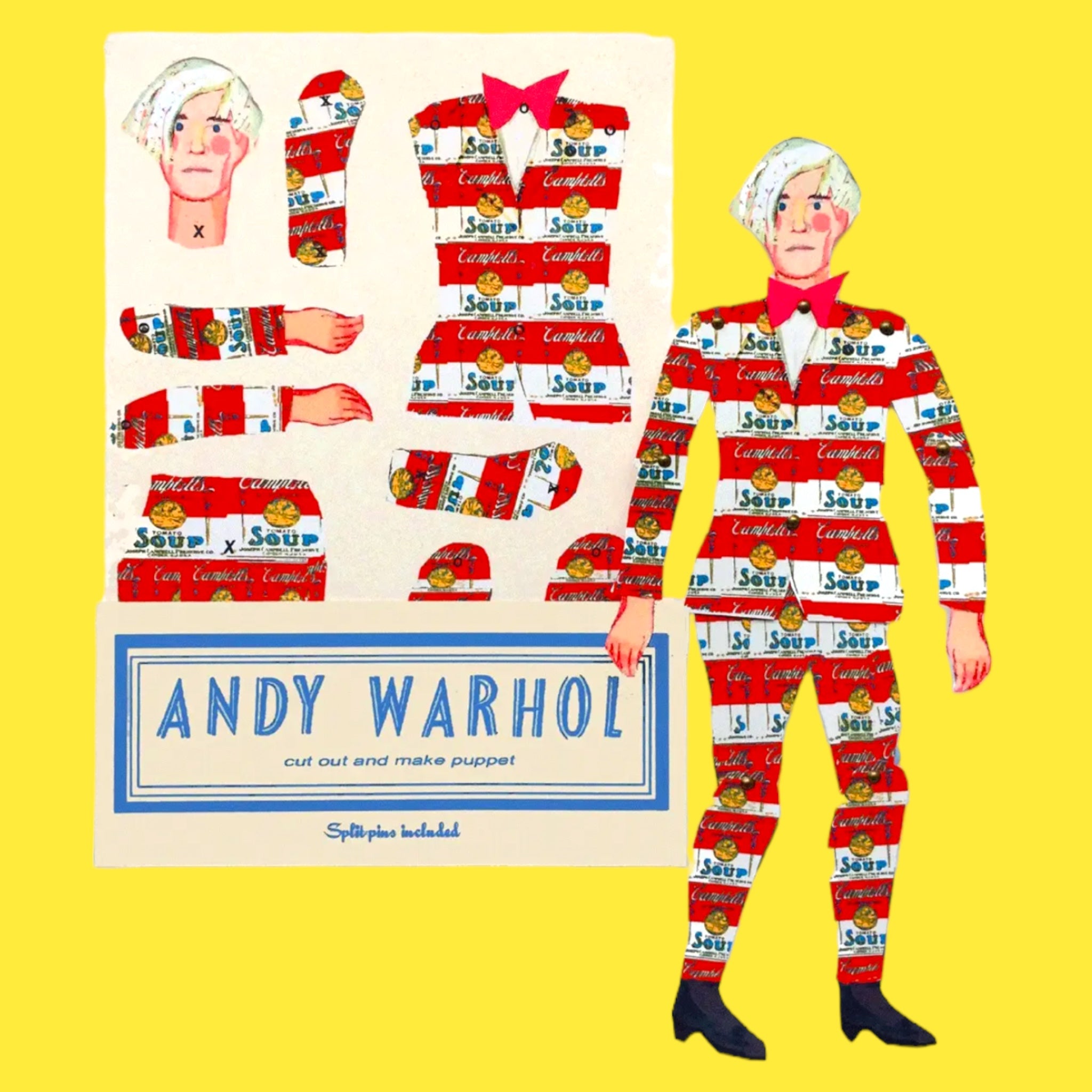 Andy Warhol - Cut and Make Puppet | Hella Kitsch