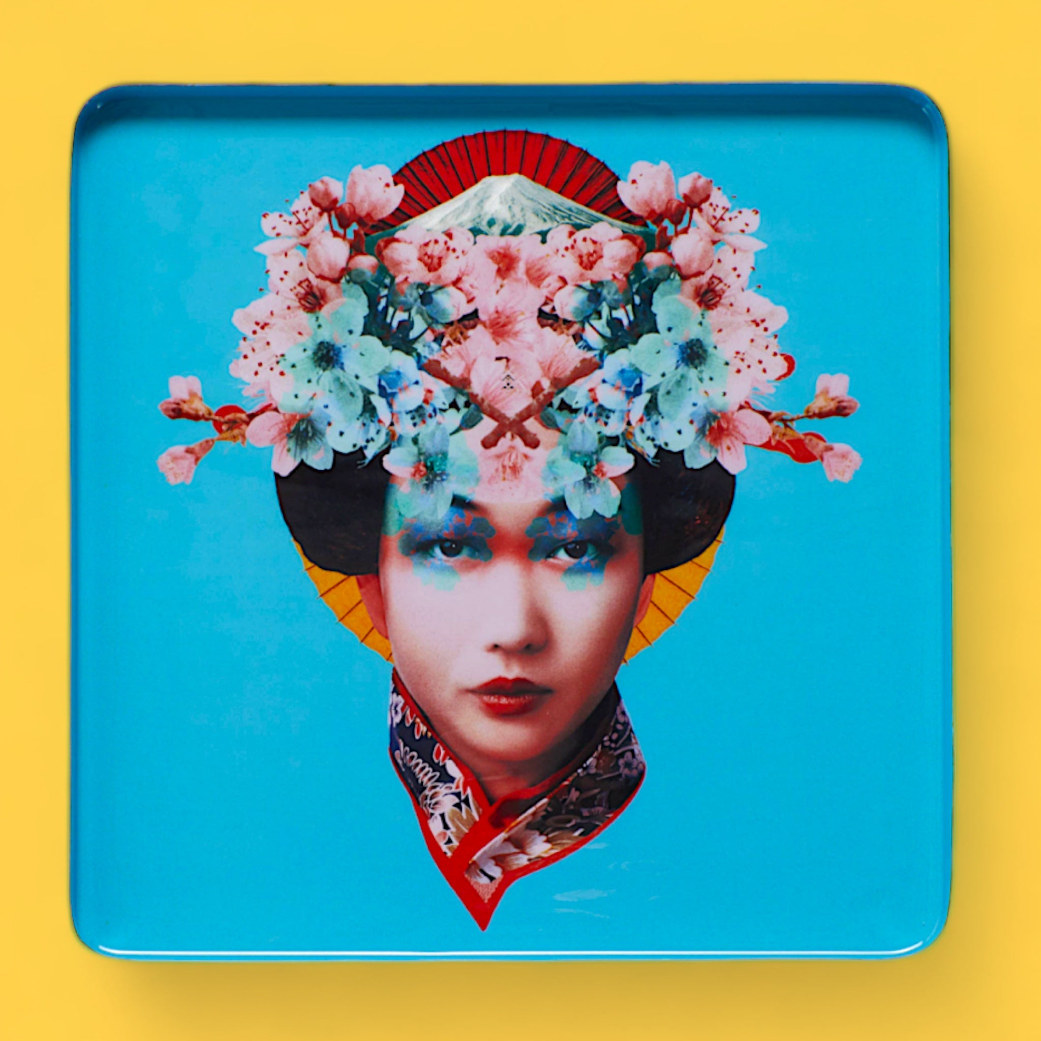 Miss Fuji Square Tray | Hella Kitsch
