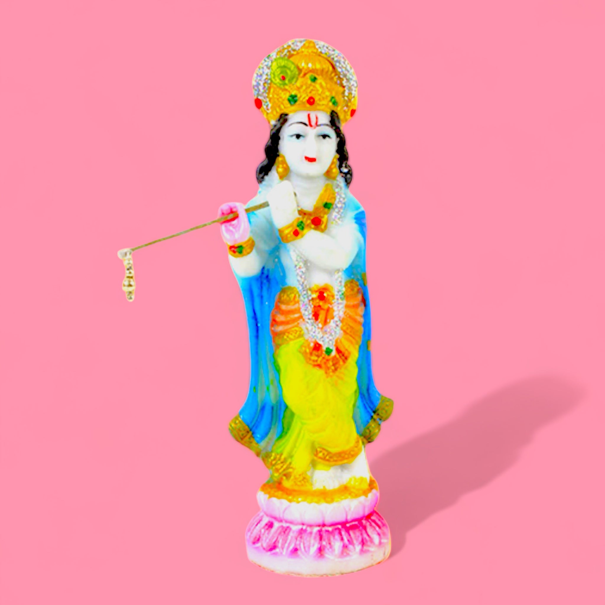 Vibrant Lord Krishna Statue | Hella Kitsch